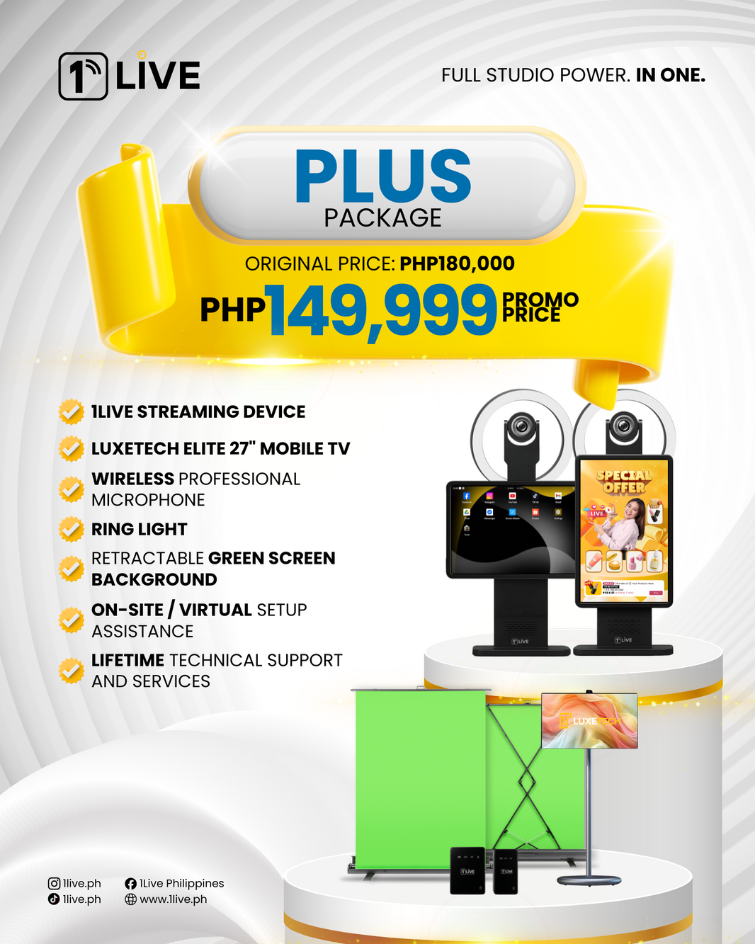 1LIVE ALL-IN-ONE Livestreaming Device – 1live